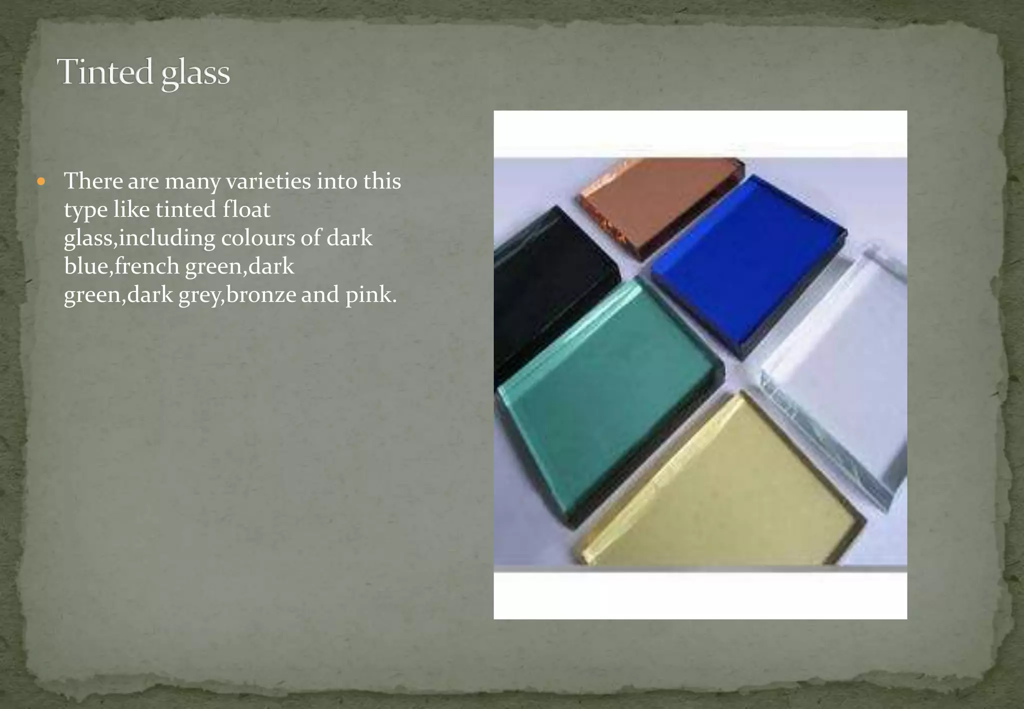 Types of Glass | PPTX