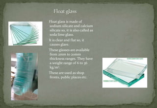 Types of Glass | PPTX