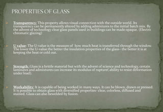 Types of Glass | PPTX