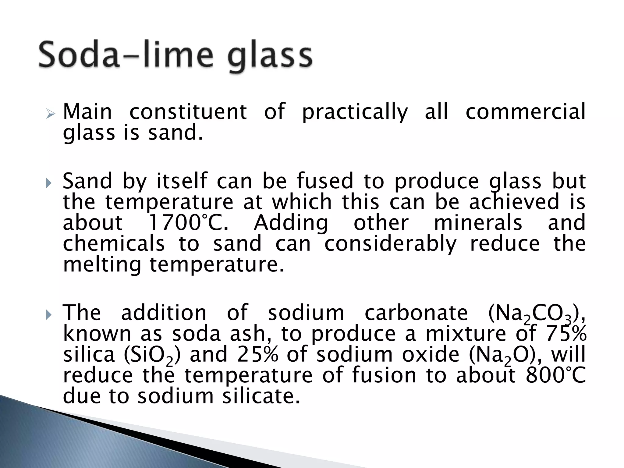Glass manufacturing | PPTX