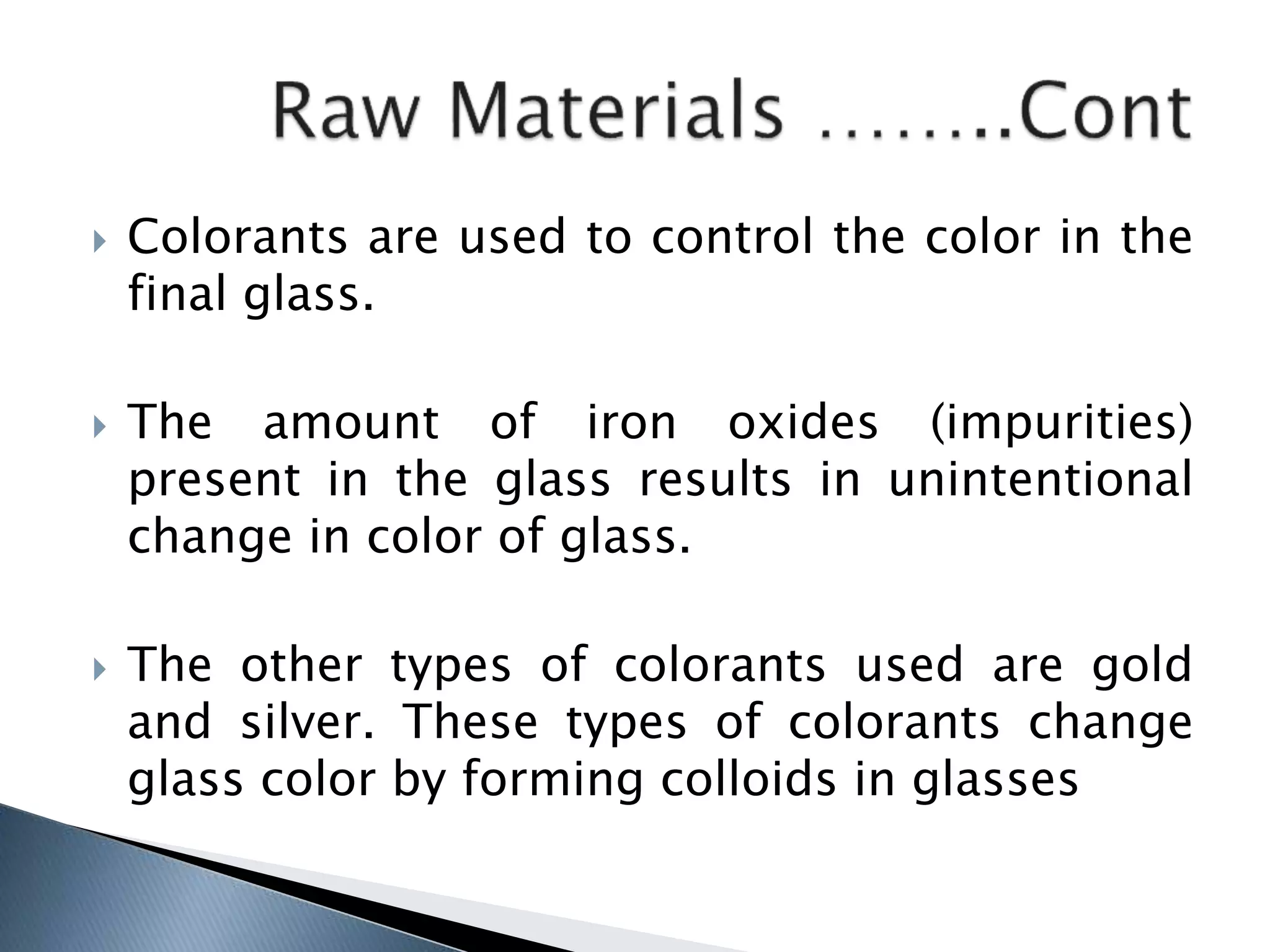 Glass manufacturing | PPTX
