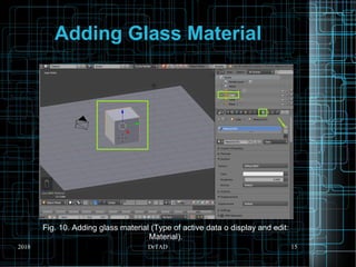 DrTAD BLENDER CYCLES Tutorial – Glass Material BSDF + Reducing Noise | PPT