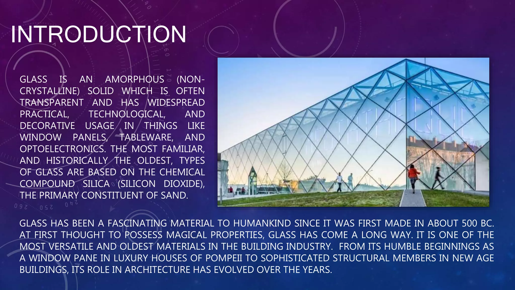 Glass : A Building Material | PPTX