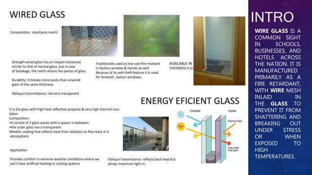 Glass : A Building Material | PPTX