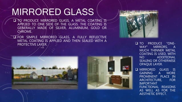 Glass : A Building Material | PPTX