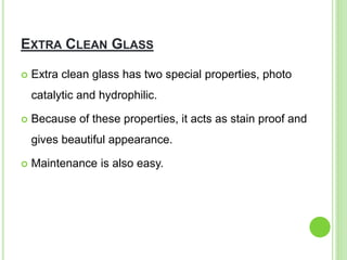 Types of Glass | PPTX