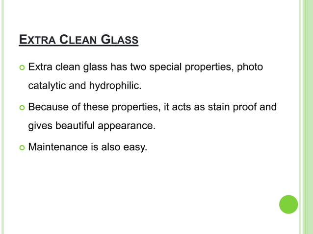Types of Glass | PPTX