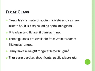 Types of Glass | PPTX