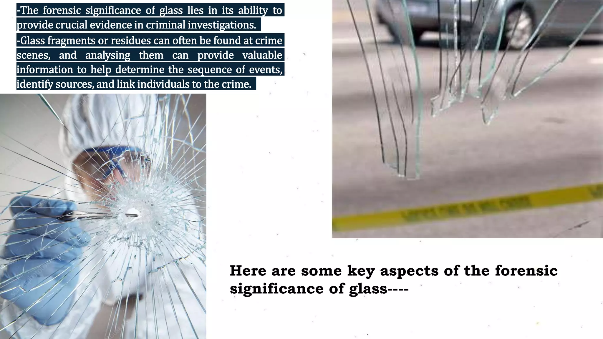 Types of Glass and it's Forensic Analysis | PPTX