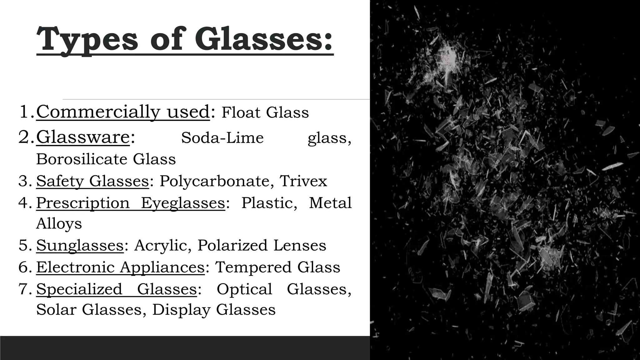 Types of Glass and it's Forensic Analysis | PPTX