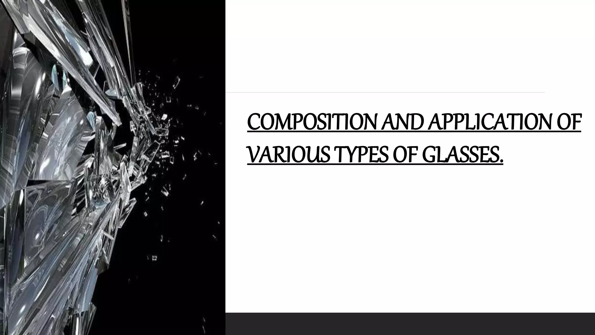 Types of Glass and it's Forensic Analysis | PPTX
