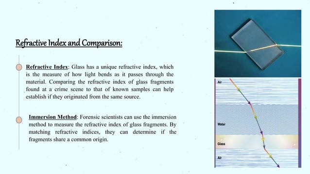 Types of Glass and it's Forensic Analysis | PPTX | Chemistry | Science