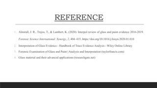 Types of Glass and it's Forensic Analysis | PPTX