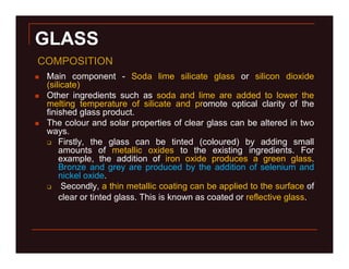 analysis on glass structures, types and composition.pdf