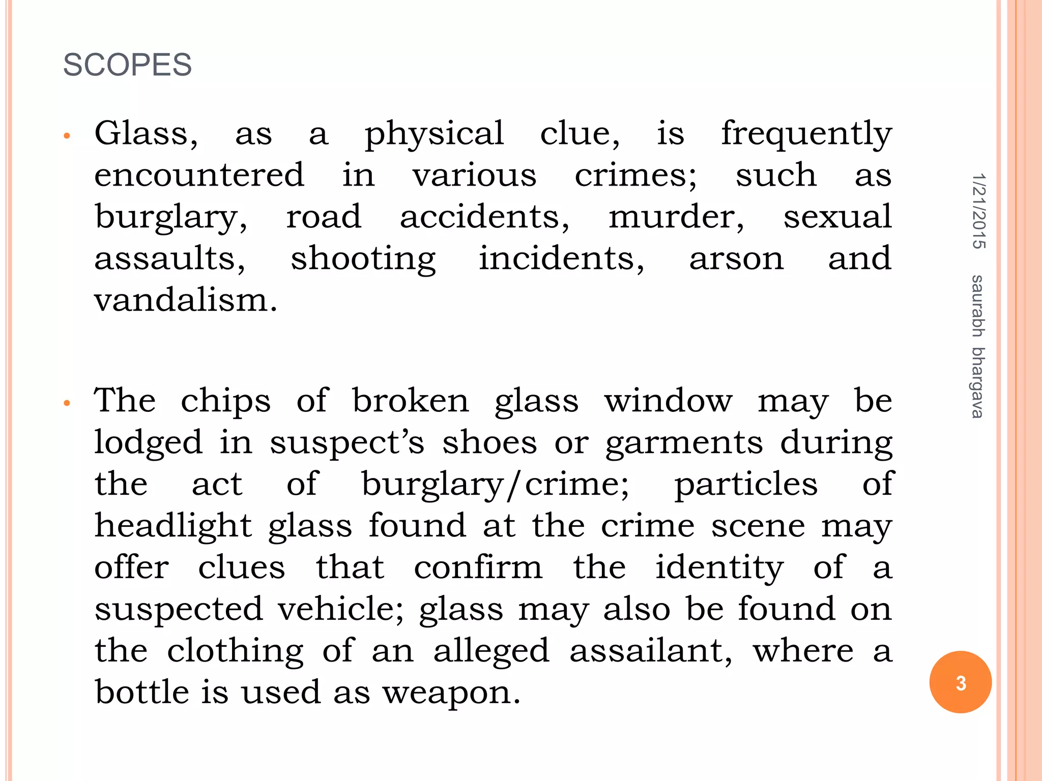 Glass analysis | PPTX