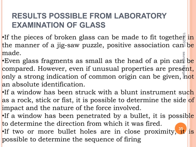 Glass analysis | PPTX