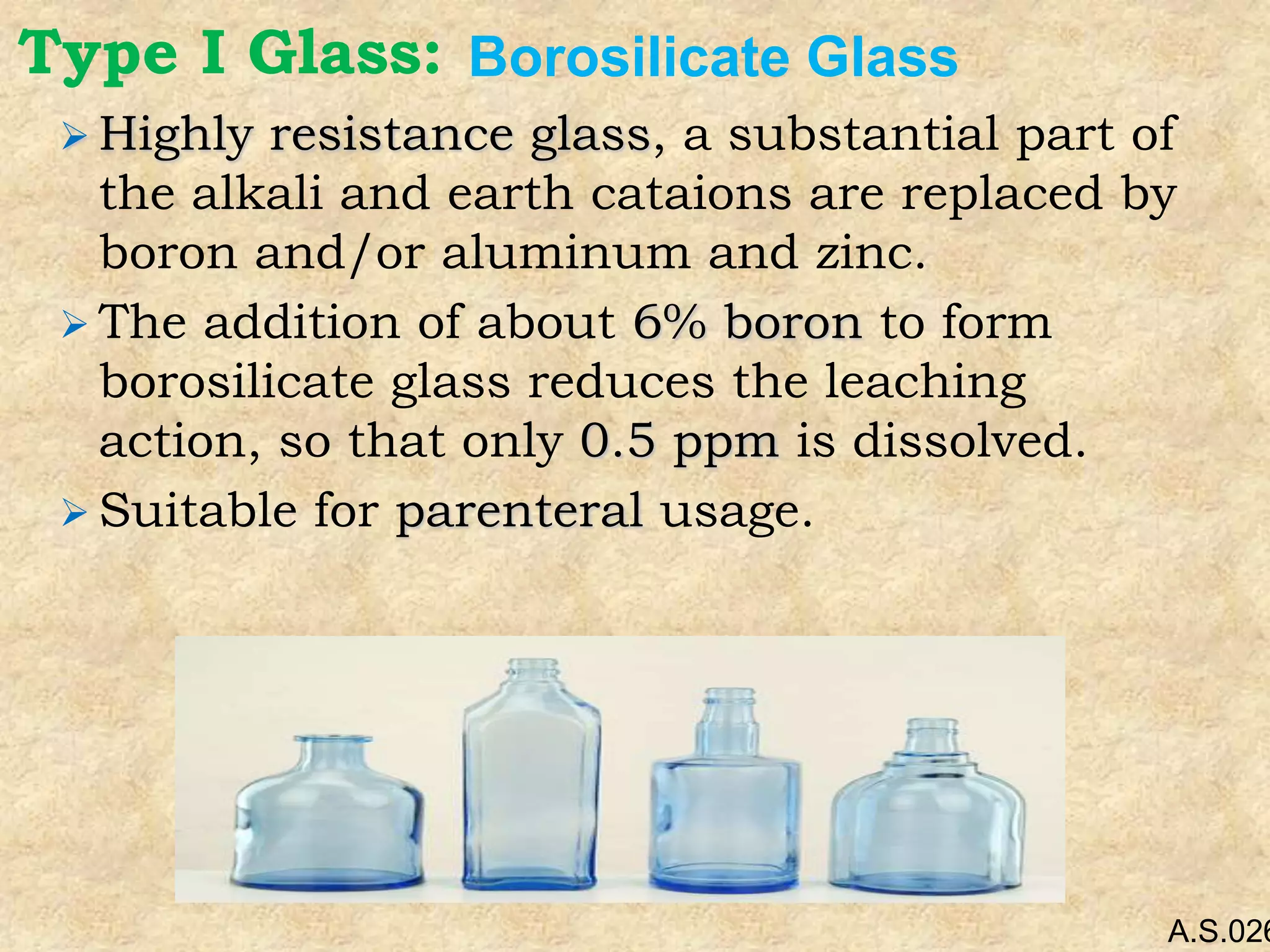 Glass and it's importance in pharmacy | PPTX