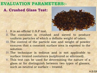 Glass and it's importance in pharmacy | PPT