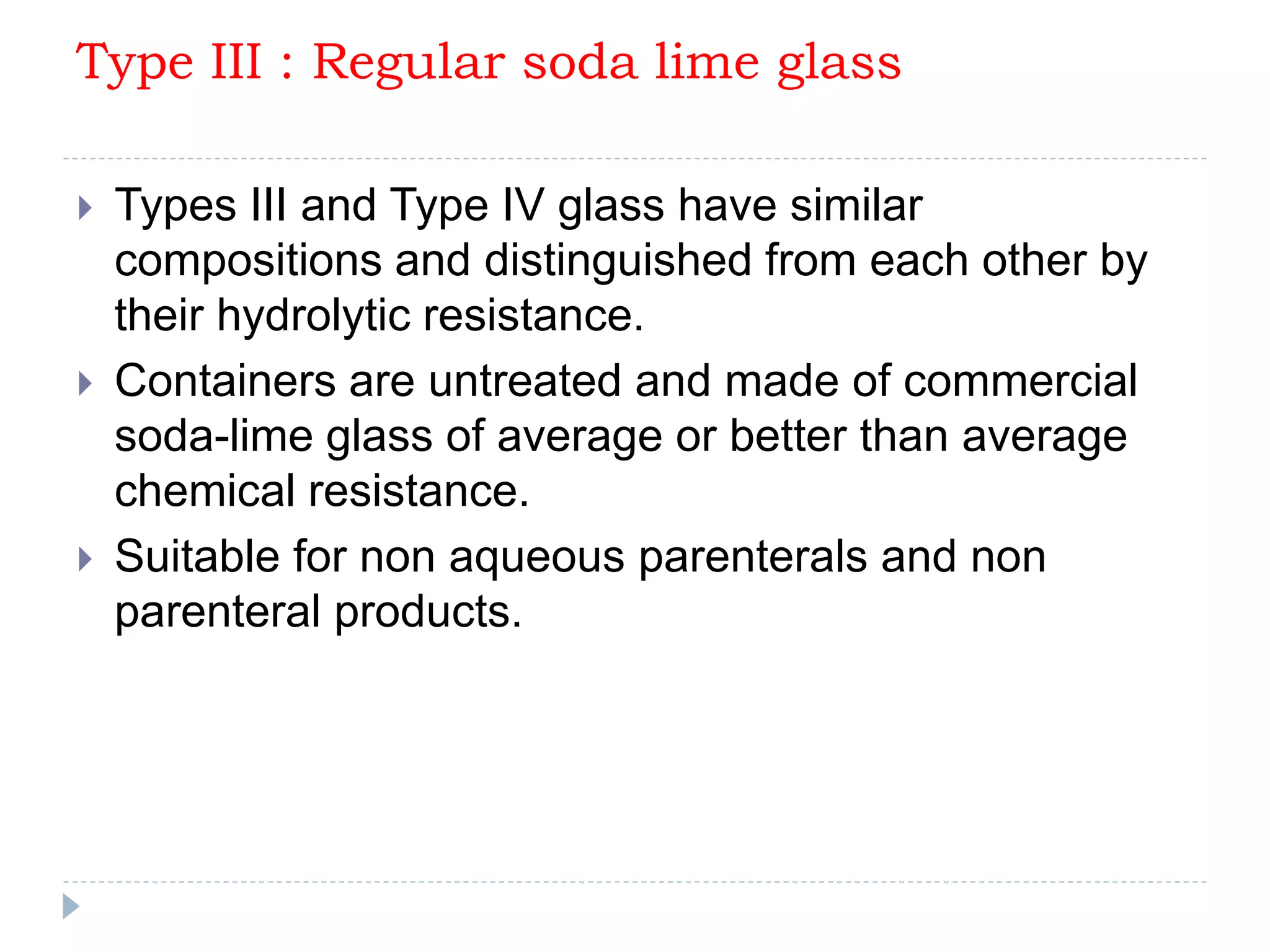 Glass as a packaging material | PPTX