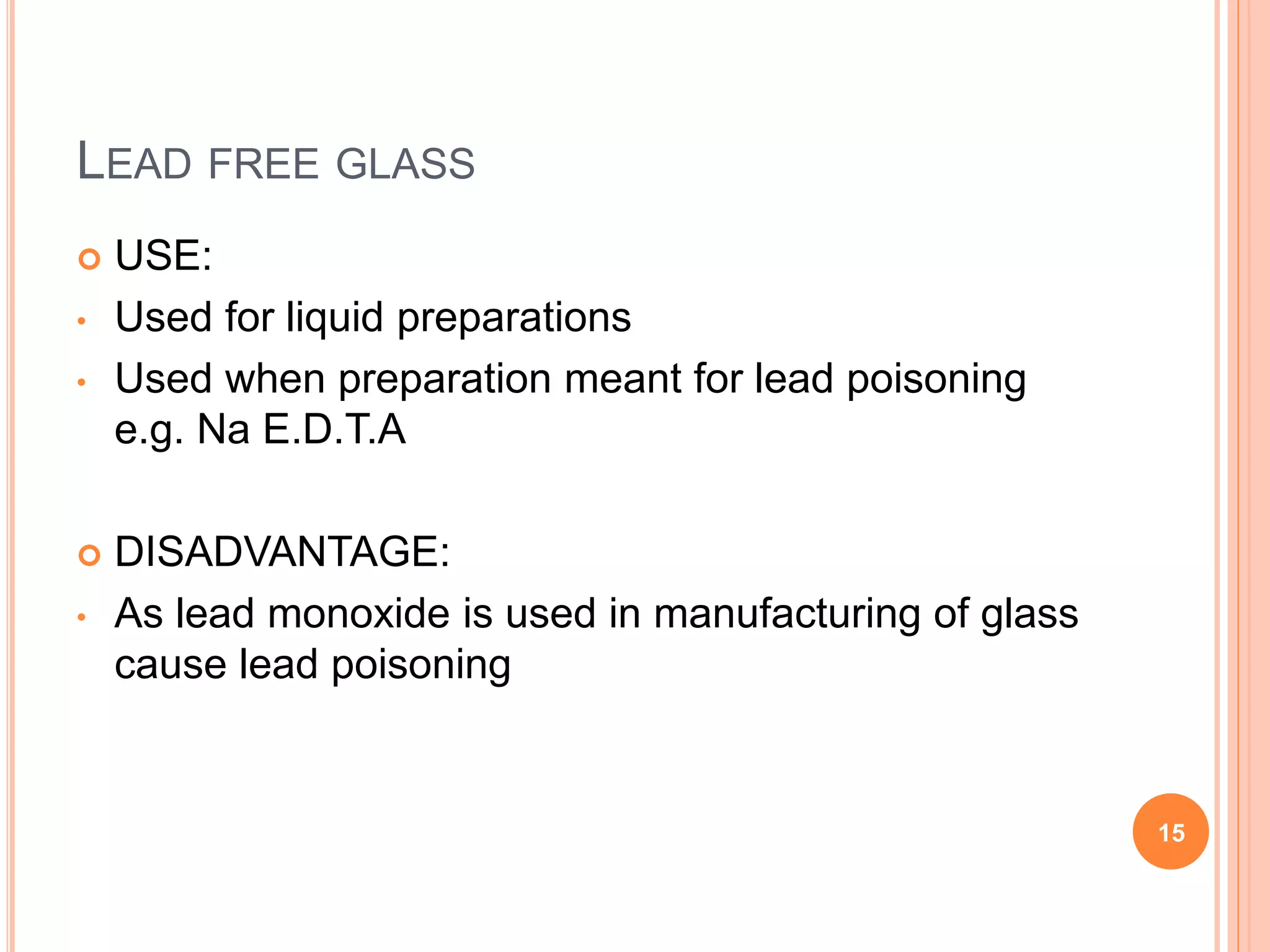 Glass as a packaging material in pharmaceutical packaging | PPTX