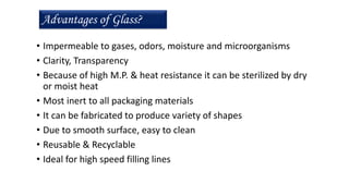 Glass as Pharmaceutical packaging material | PPTX
