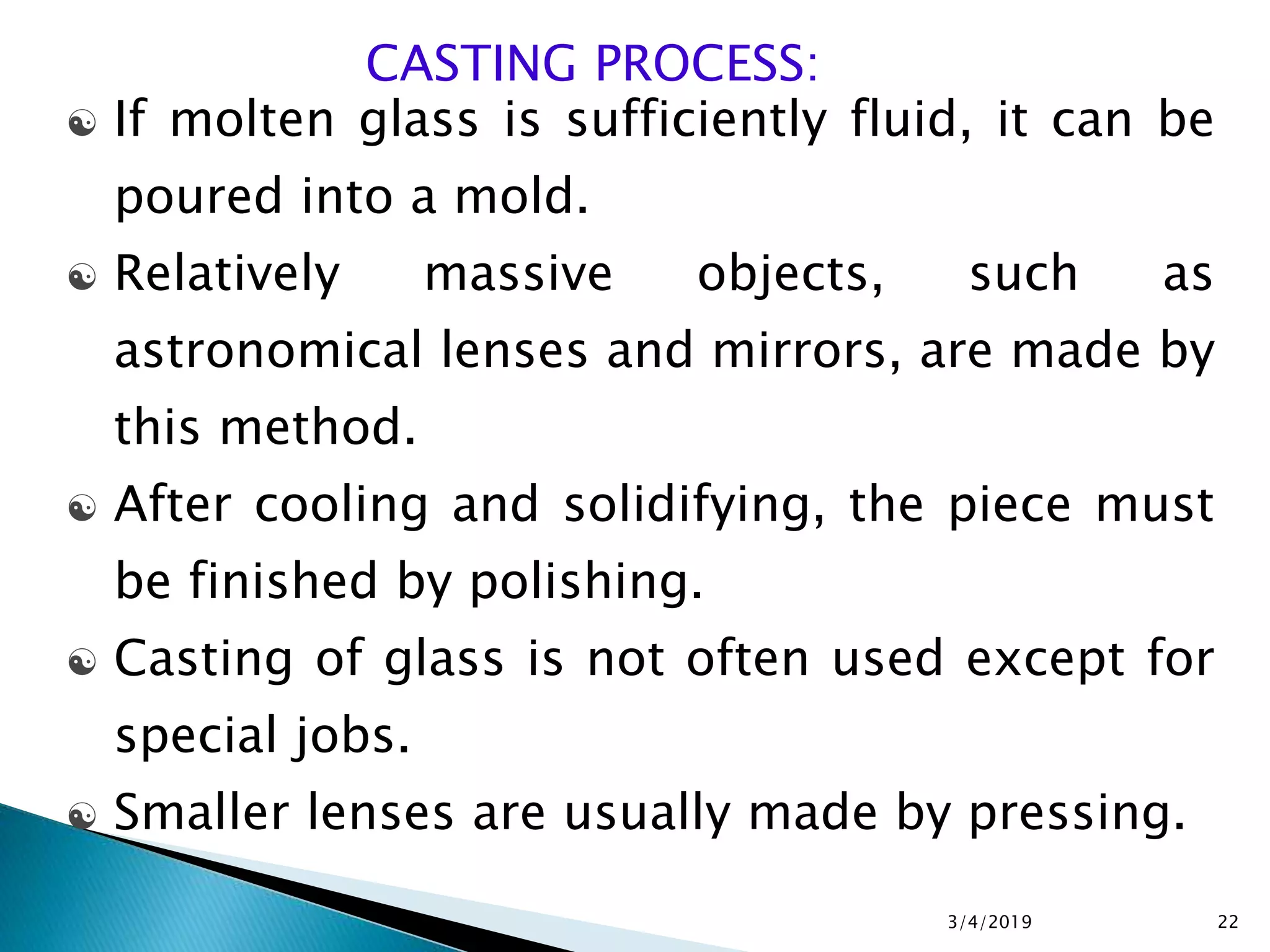Glass as packaging materials | PPTX