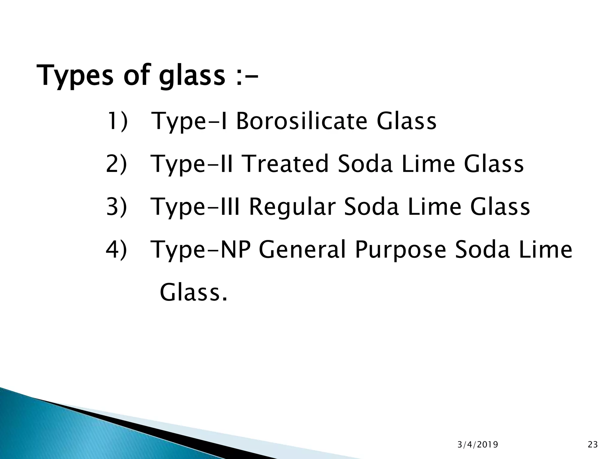 Glass as packaging materials | PPTX