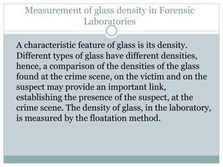 Glass as physical evidence | PPT