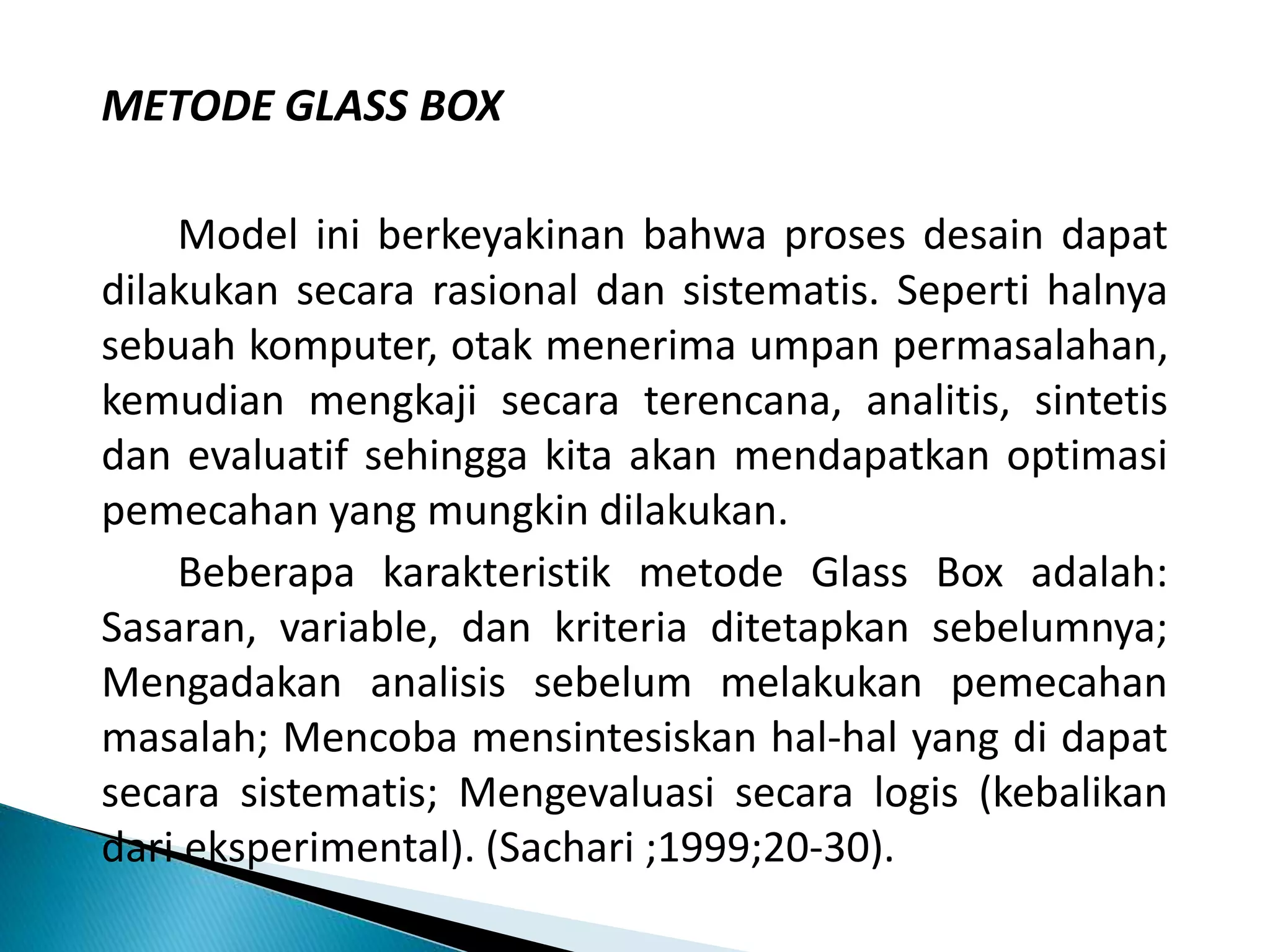 Metode Glass box by. Imam buhori | PPTX