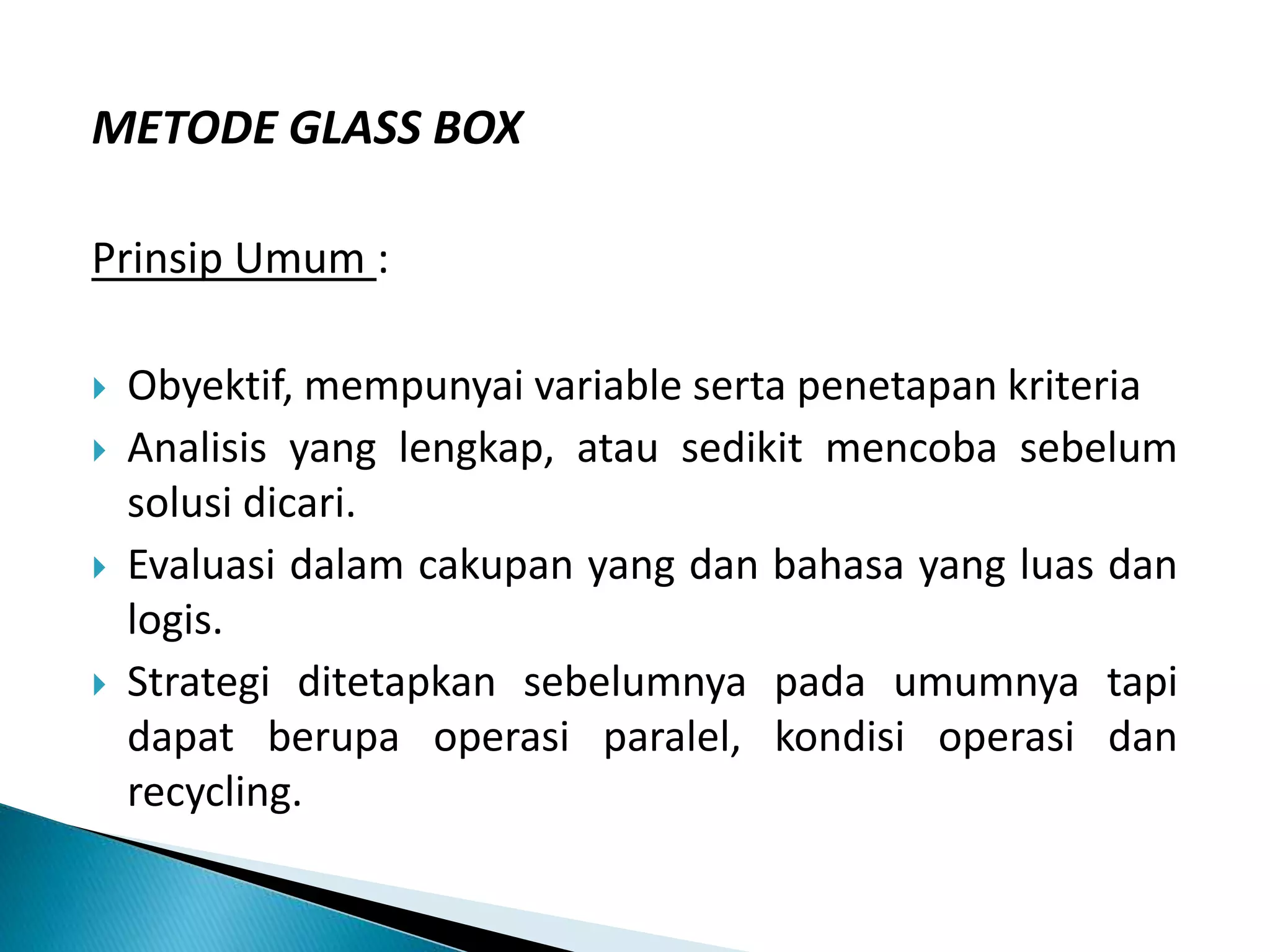 Metode Glass box by. Imam buhori | PPTX