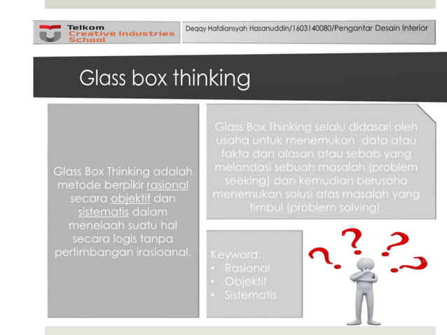 Glass box thinking, as design thinking method | PPTX