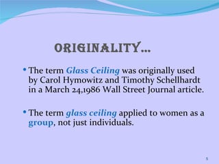 Glass ceiling | PPT