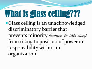 Glass Ceiling | PPTX