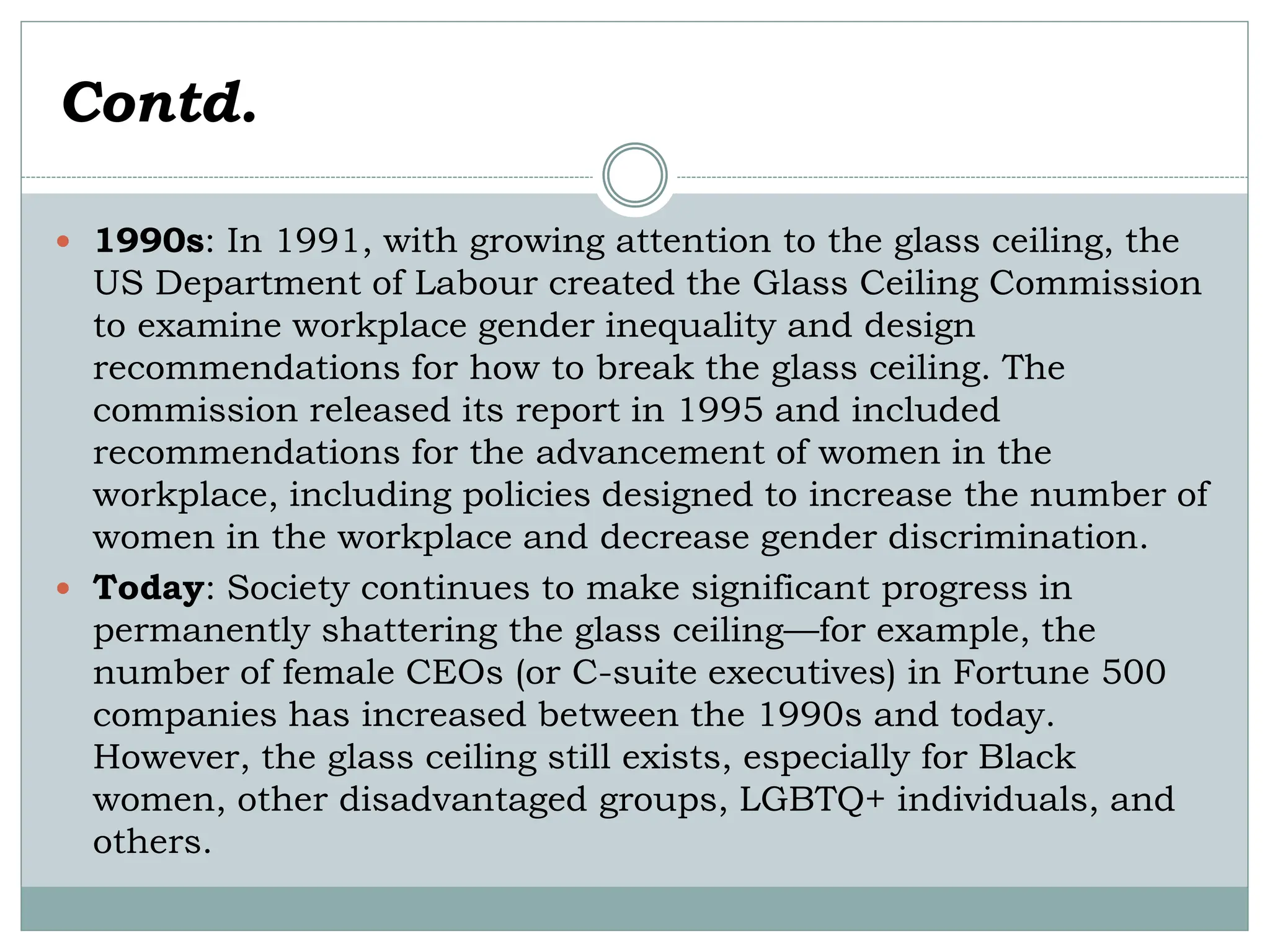 Presentation on Glass Ceiling (Human Resource Topic) | PPTX