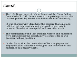 Presentation on Glass Ceiling (Human Resource Topic) | PPTX