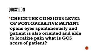 Presentation on glasscoma scale in nursing | PPT