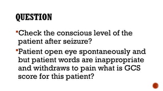 Presentation on glasscoma scale in nursing | PPT