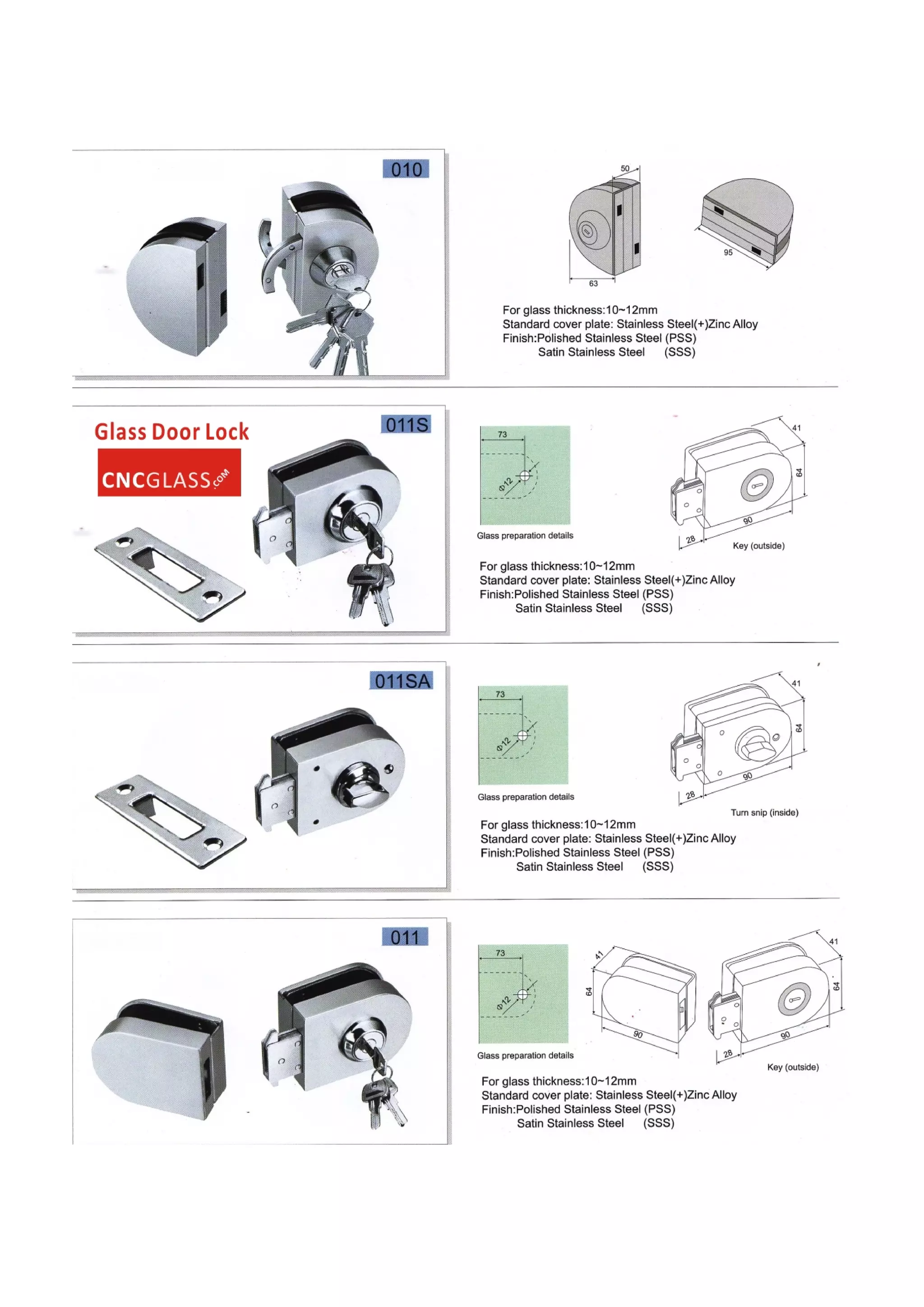 Glass door lock glass hardware | PDF