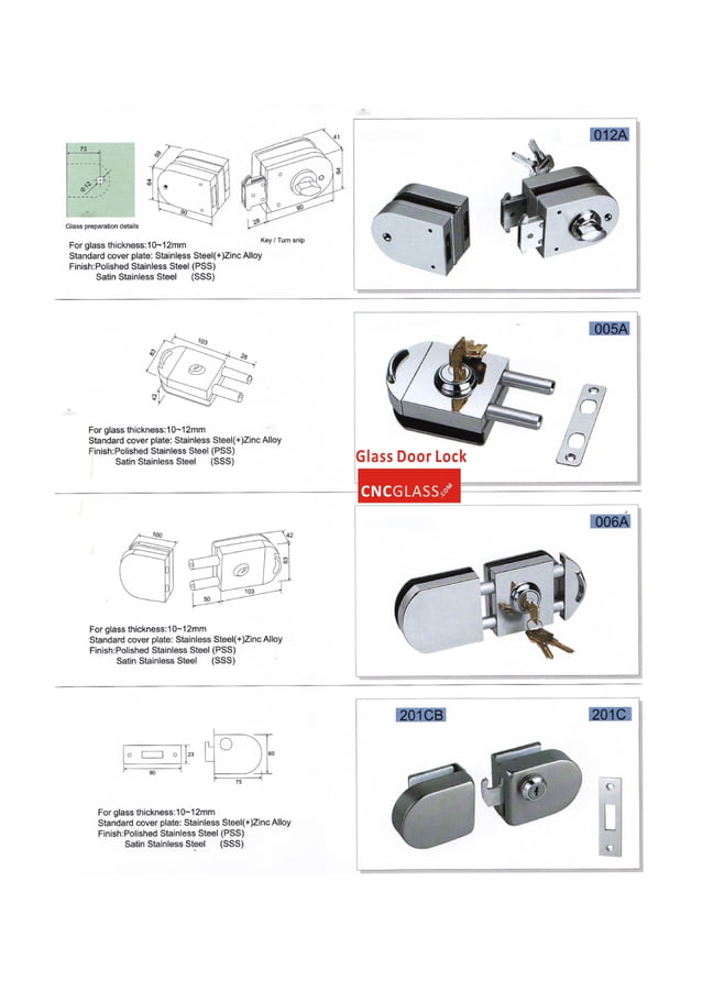 Glass door lock glass hardware | PDF