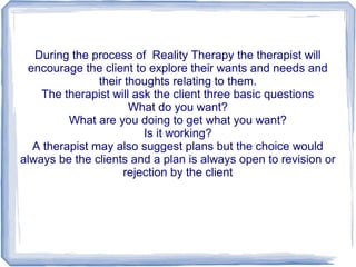 Glasser presentation 2 william glasser reality therapy and choice ...