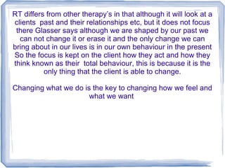Glasser presentation 2 william glasser reality therapy and choice ...