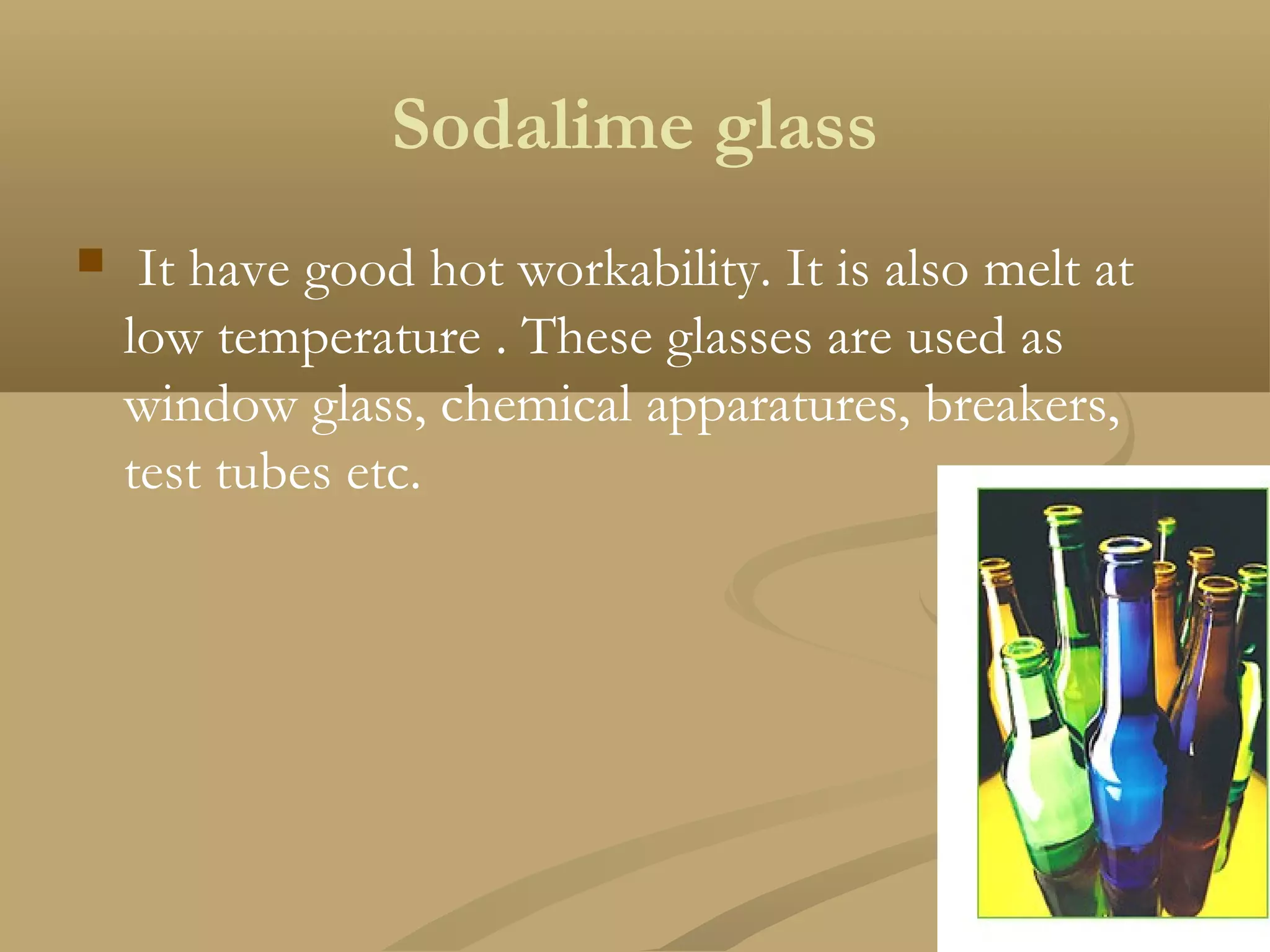 Glasses structures, properties and applications | PPT