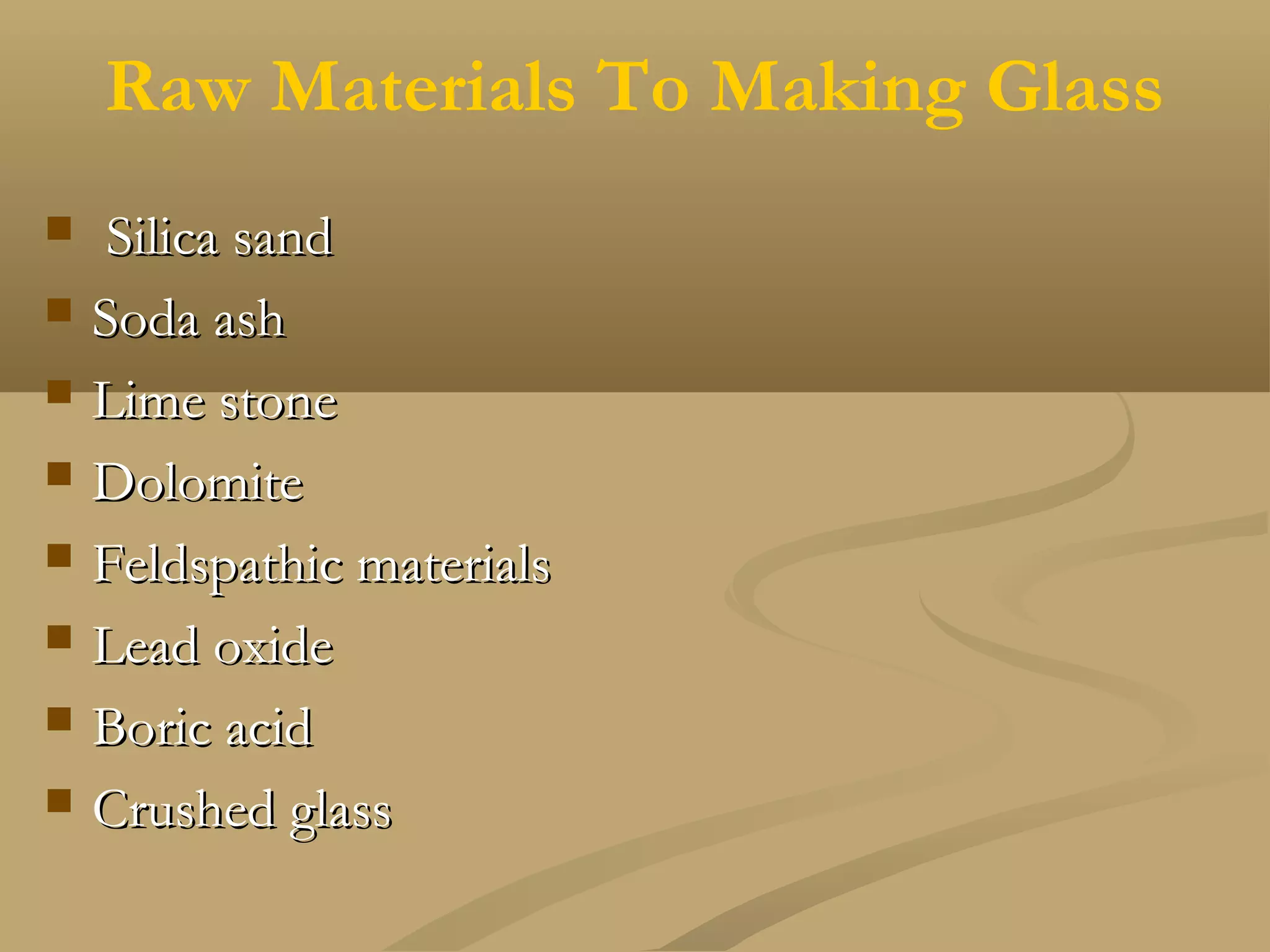 Glasses structures, properties and applications | PPT