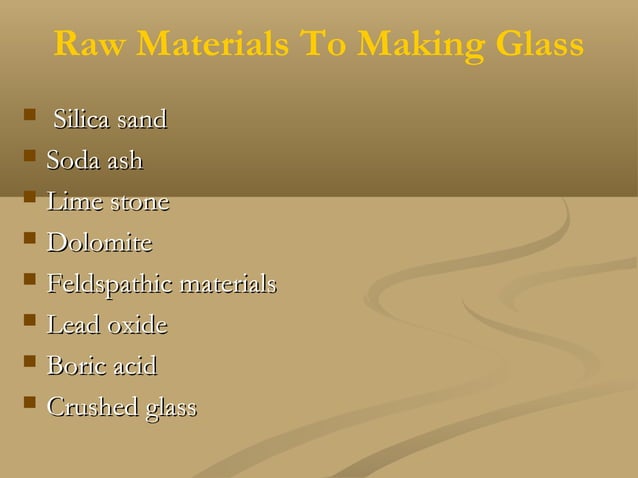 Glasses structures, properties and applications | PPT | Chemistry | Science