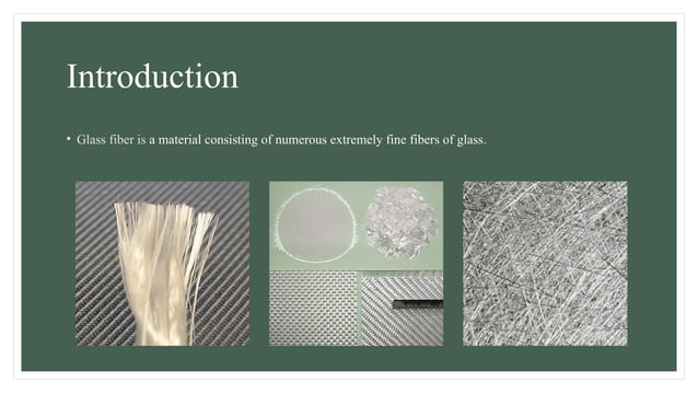 GLASS FIBER TEXTILE SCIENCE MINERAL FIBER | PPT
