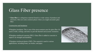 GLASS FIBER TEXTILE SCIENCE MINERAL FIBER | PPTX