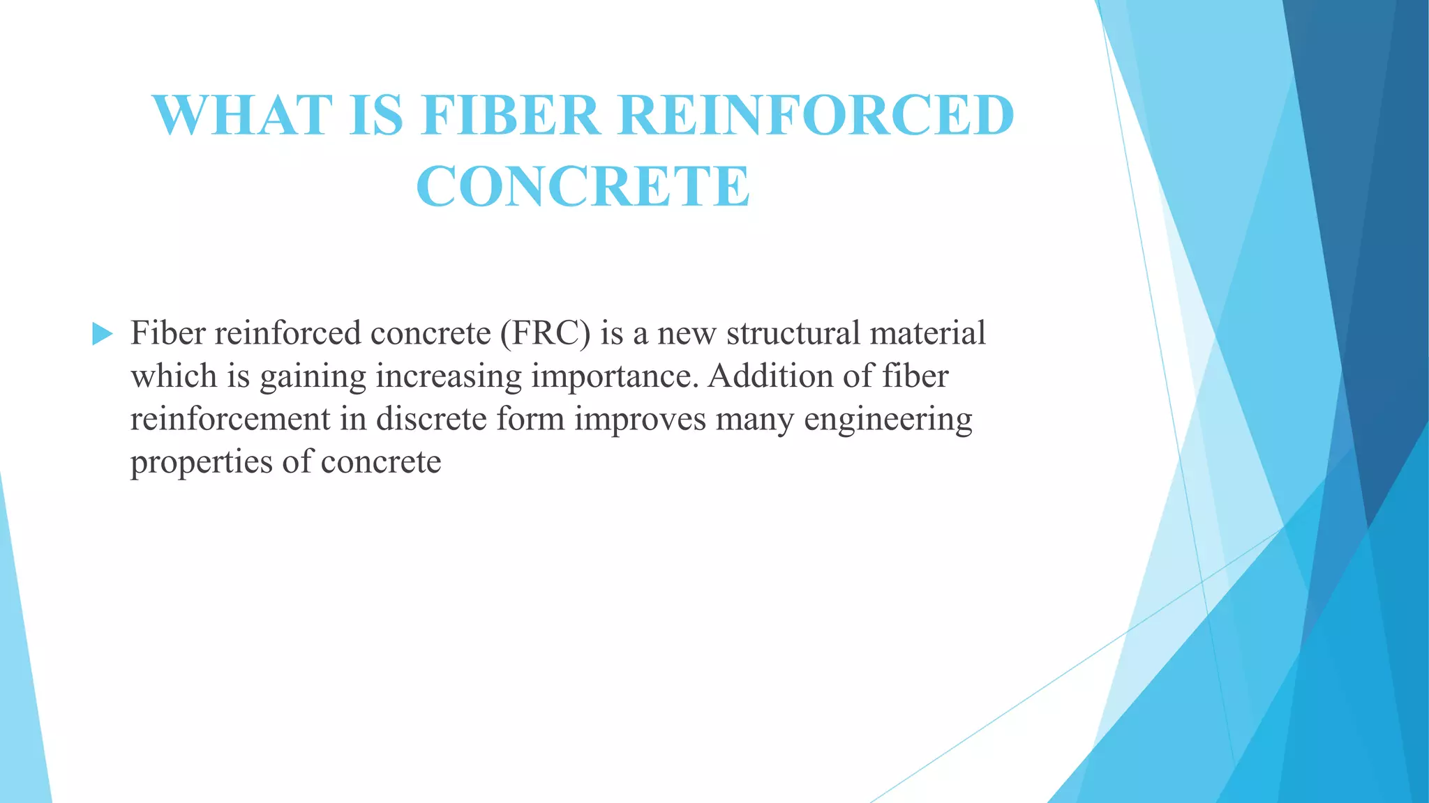 Glass fiber reinforced concrete | PPTX