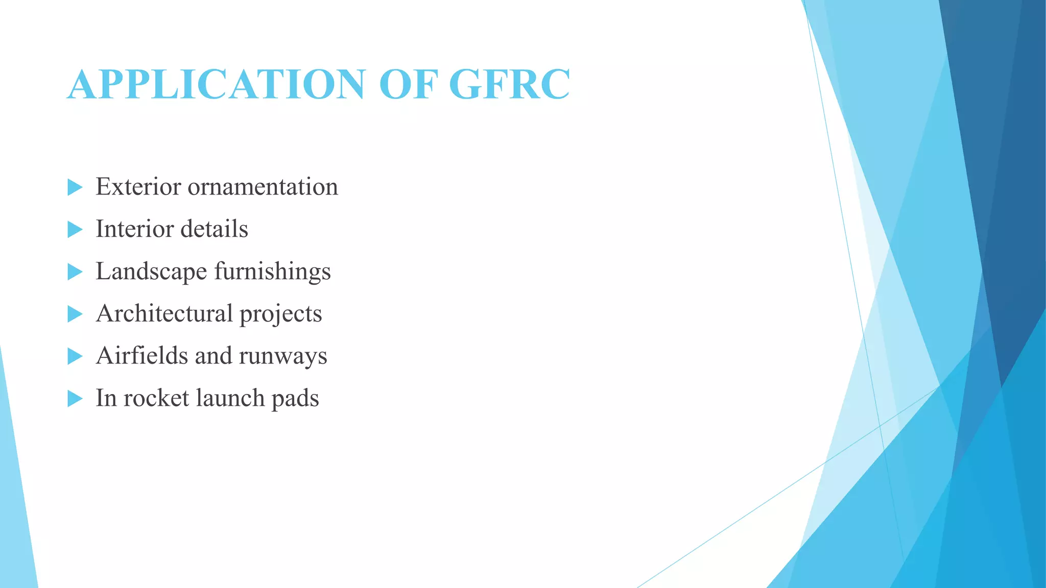 Glass fiber reinforced concrete | PPTX