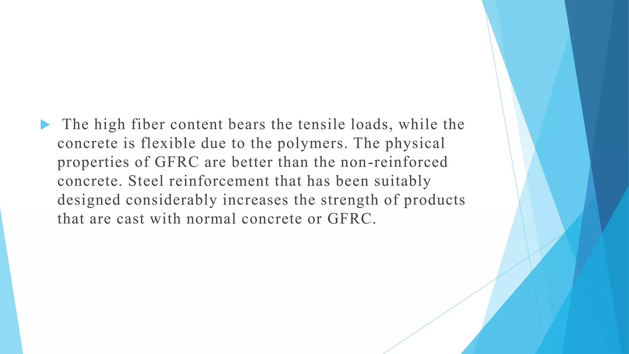 Glass fiber reinforced concrete | PPTX
