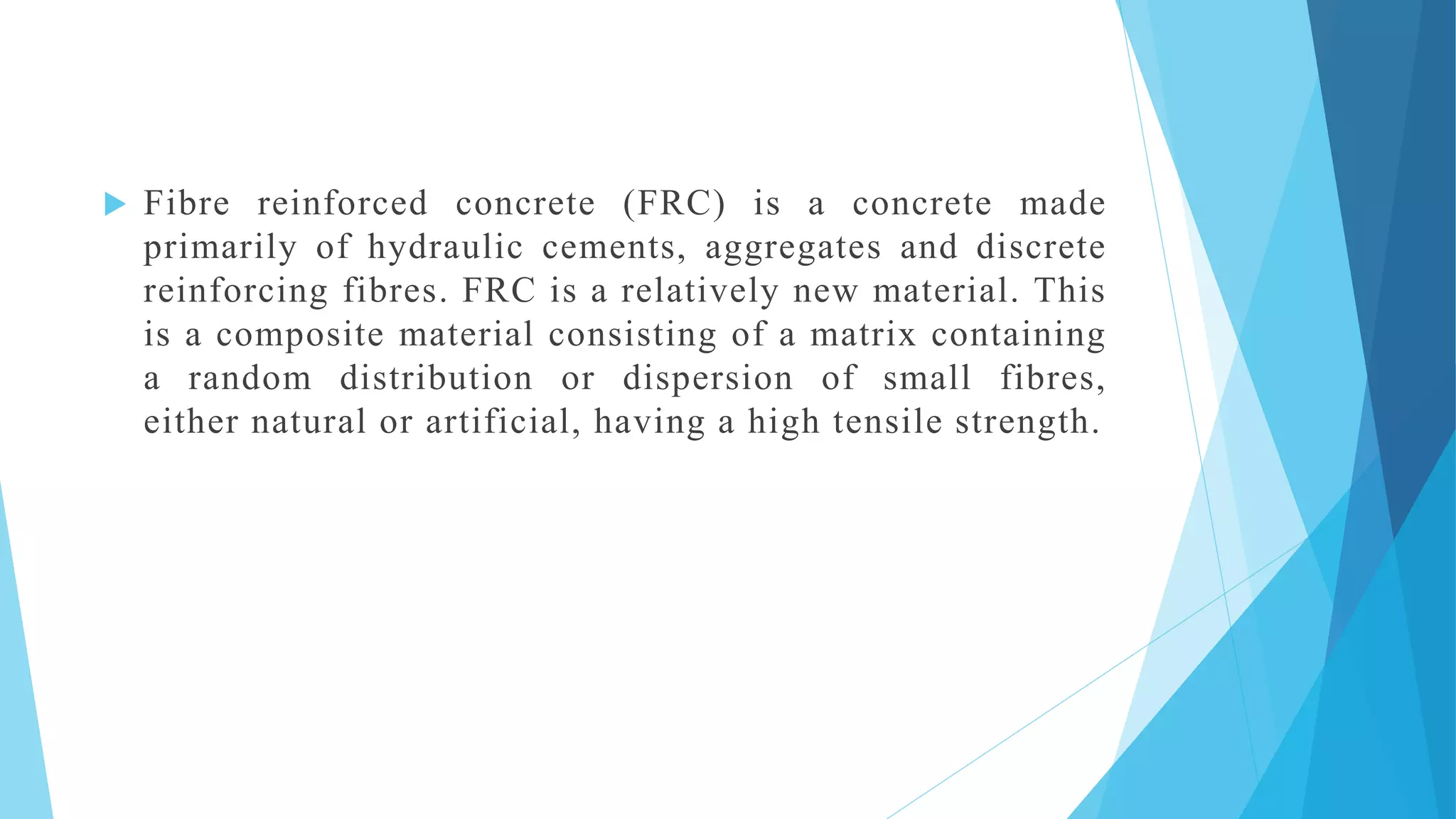 Glass fiber reinforced concrete | PPTX